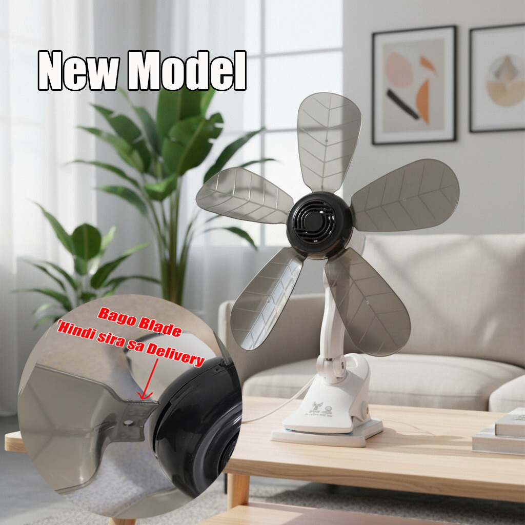 SYCAT Home Electric Fan W/ Clip, Clover Fan Anti-Heat Portable Clip ...