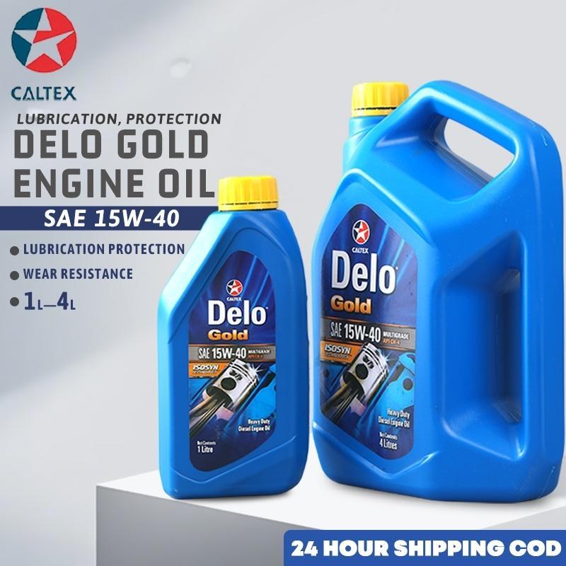 Caltex DELO Gold SAE 15W-40 1-4Liter Multigrade APICH-4 Heavy Duty ...