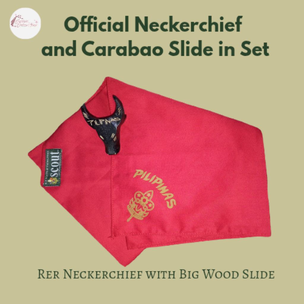 Boy Scout of the Philippines Official Neckerchief and Carabao Slide in ...