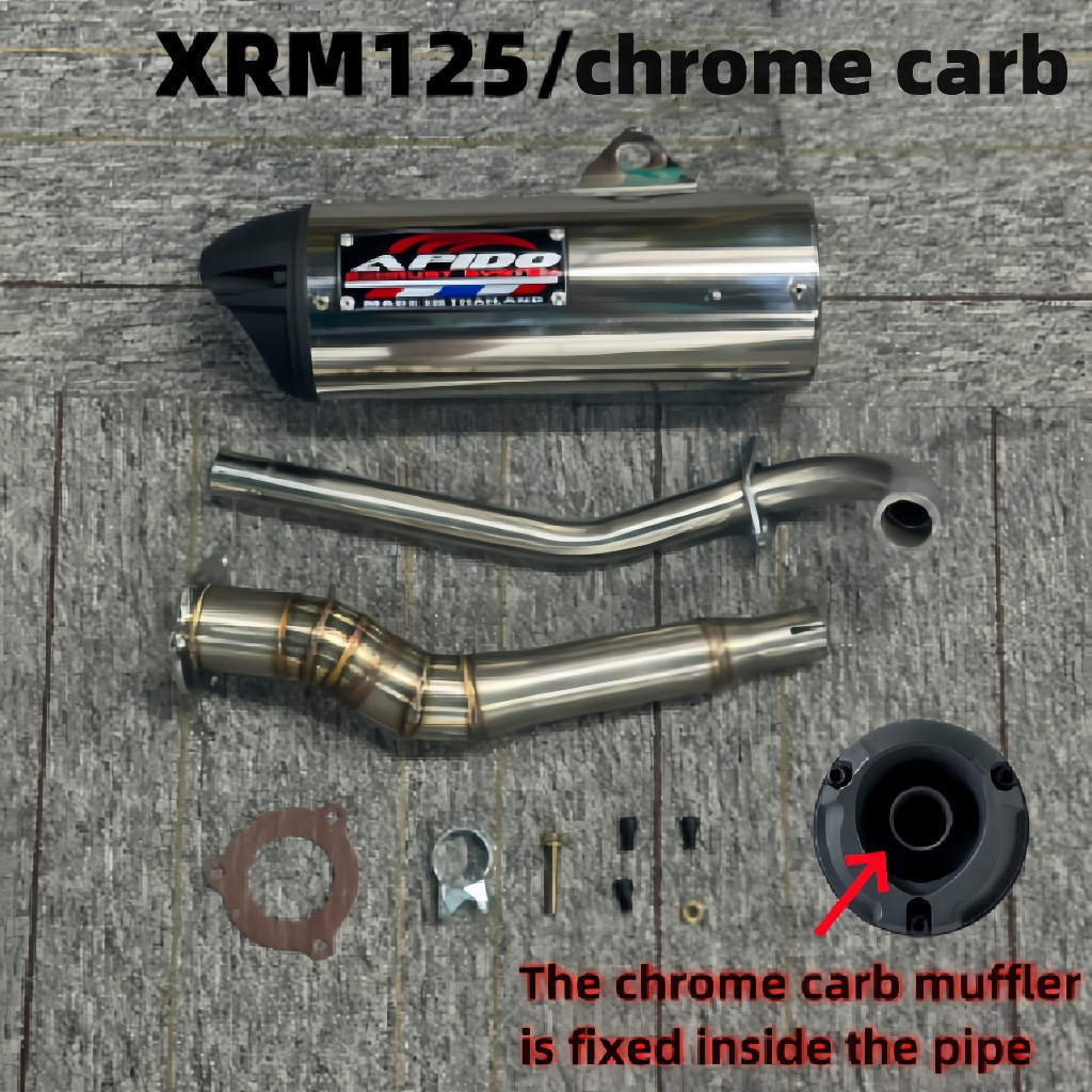 Pipe for Raider 150 carb & XRM125/RS125carb/XRM 110carb(chrome/black ...