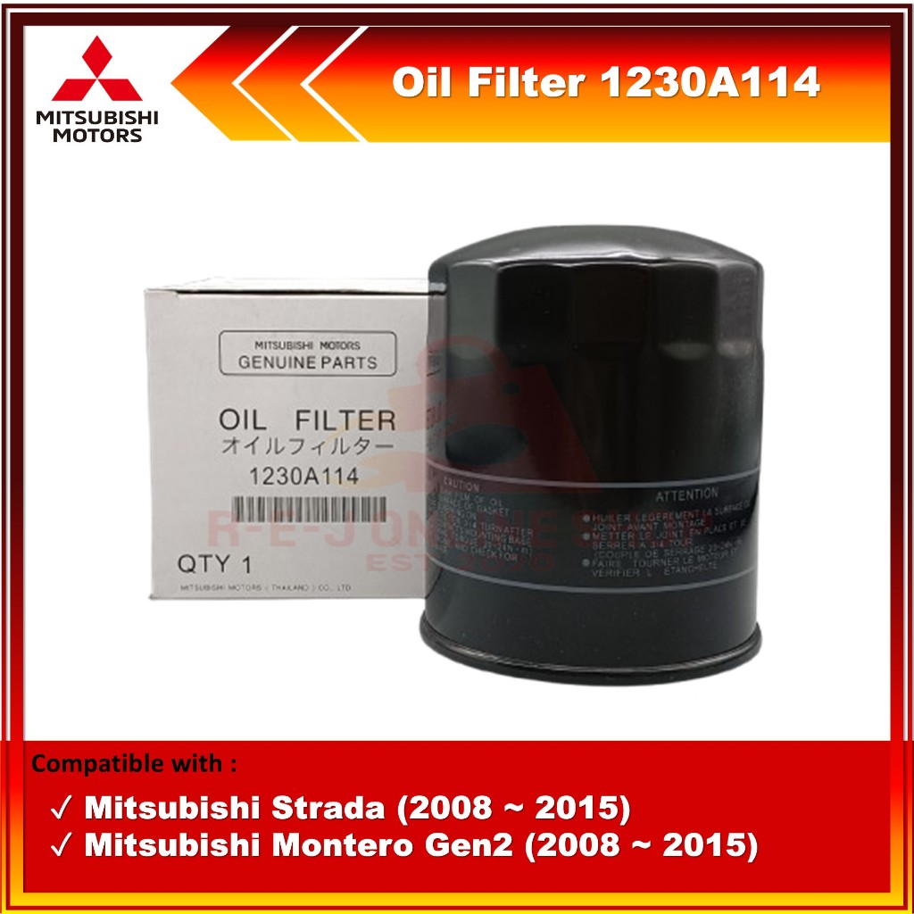 Oil Filter (1230A114) Mitsubishi Montero Gen2 (2008 - 2015), Mitsubishi ...