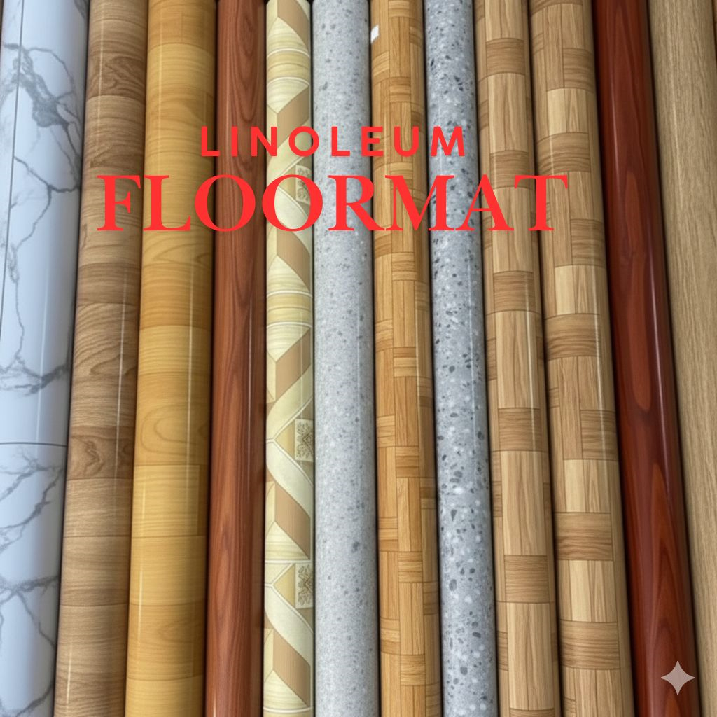 Linoleum Floor mats Rubberized floor leather for home decoration sold ...