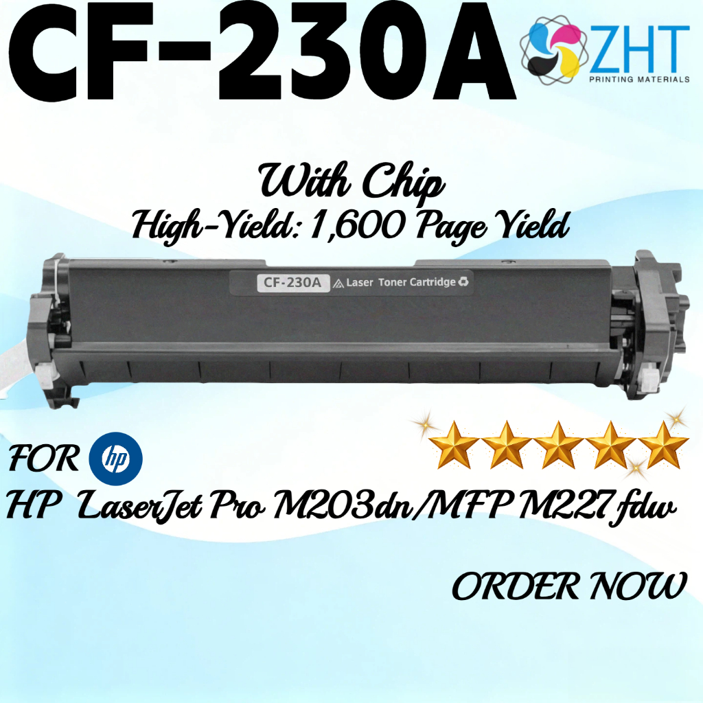 ZHT CF230A 230A Compatible Toner Cartridge For HP LaserJet Pro M203dn ...