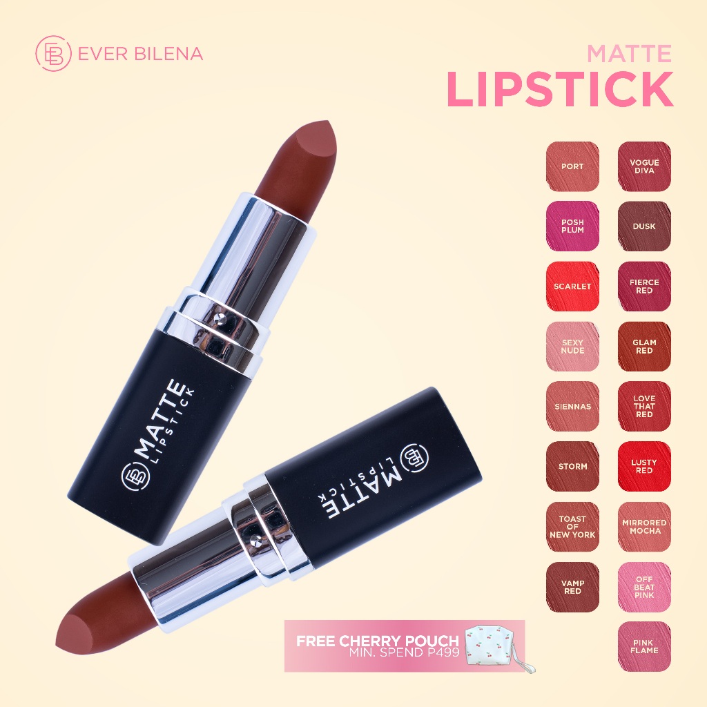 Ever Bilena Highly Pigmented Matte Lipstick | Shopee Philippines