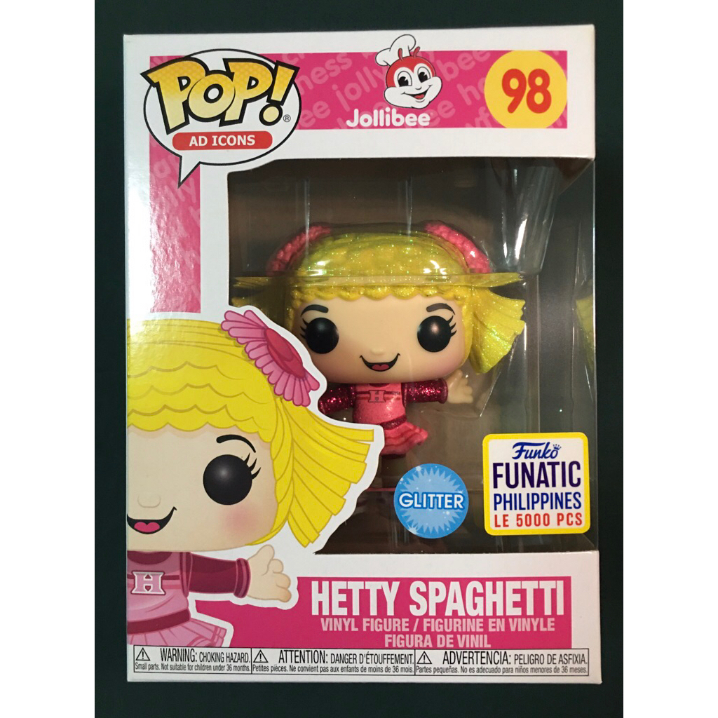 Funko Pop! Jollibee- Hetty Spaghetti Glittered Funko Funatic ...