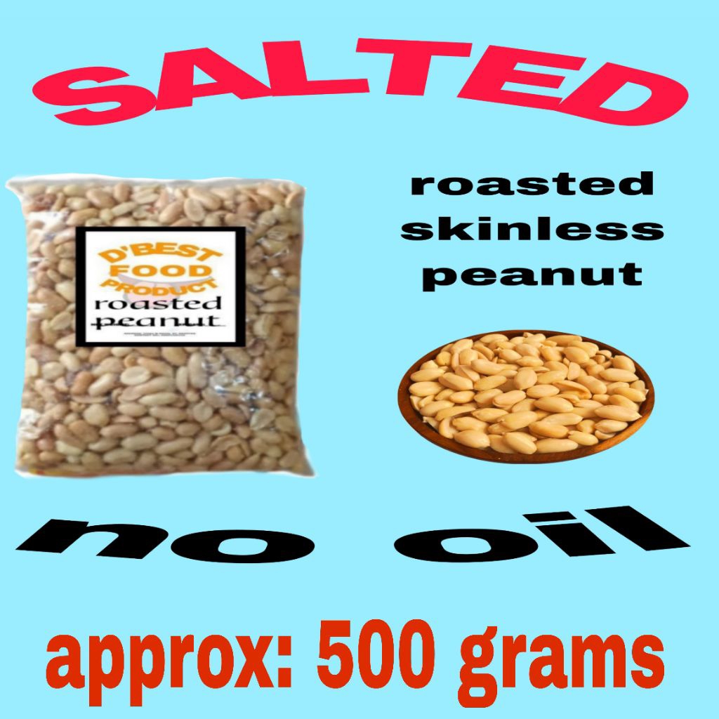 salted skinless peanut ( mani ) roasted no oil and adobong mani for ...