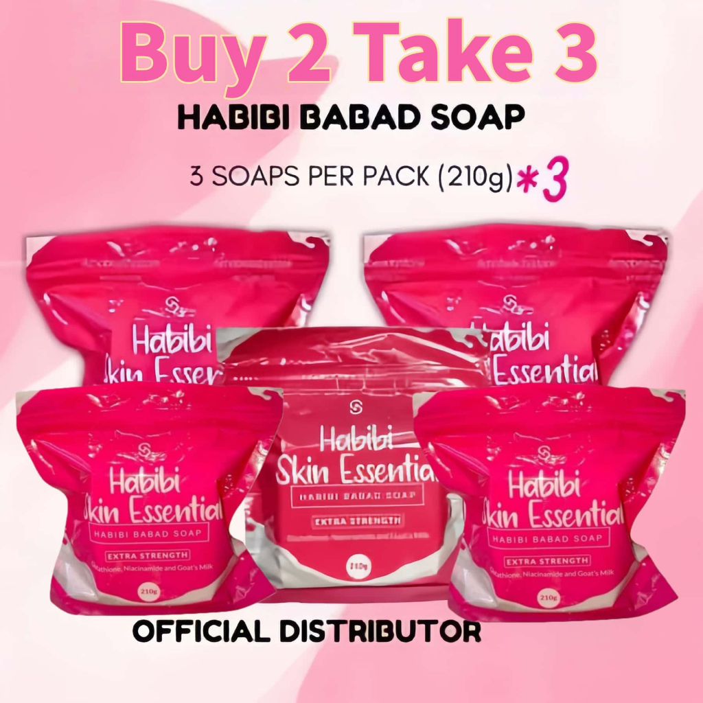 3 BARS IN 1 PACK HABIBI BABAD SOAP MILKY PEELING ORIGINAL with ...