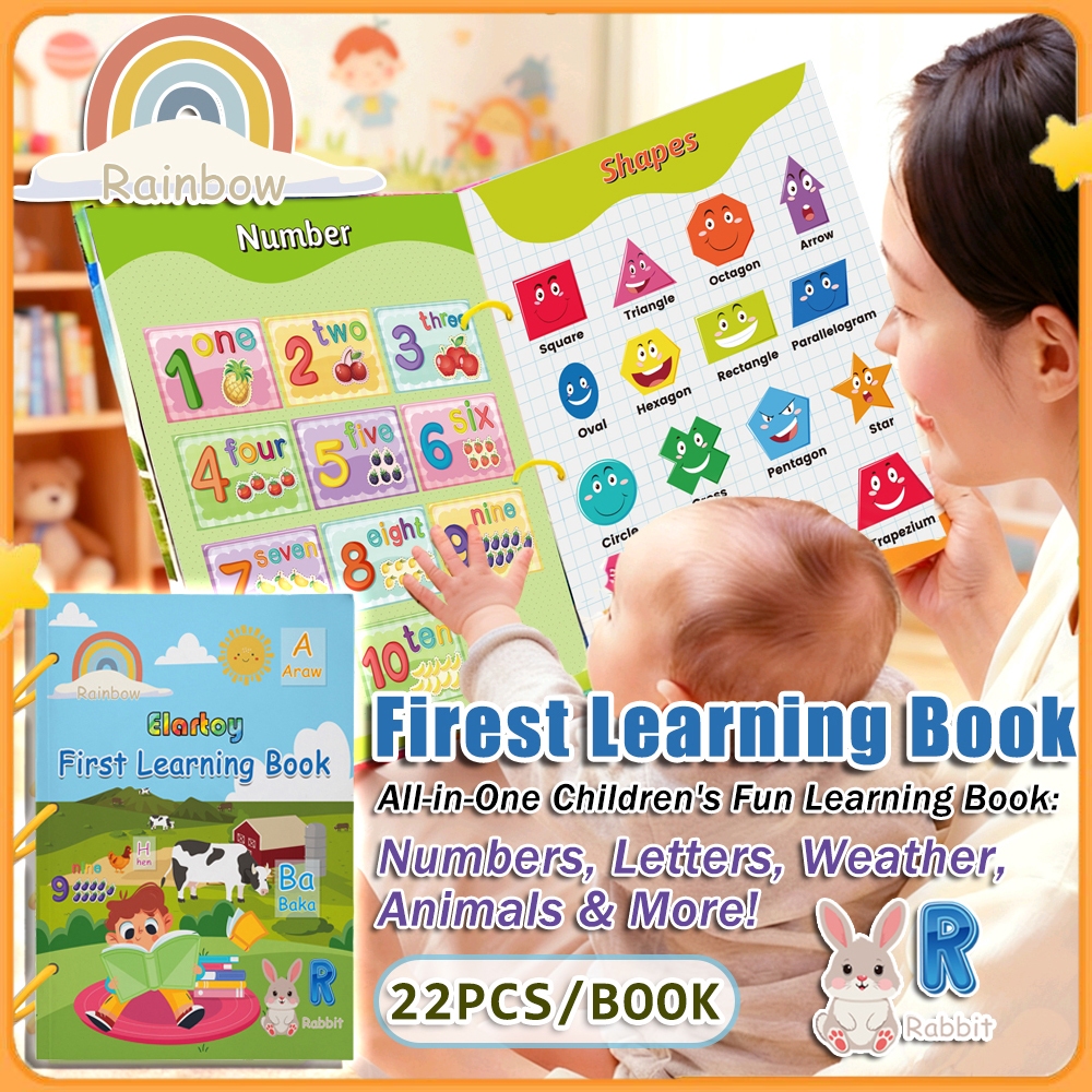 【20 in 1 Learning Book】 Abakada, Numbers Alphabet Animals Weather ...