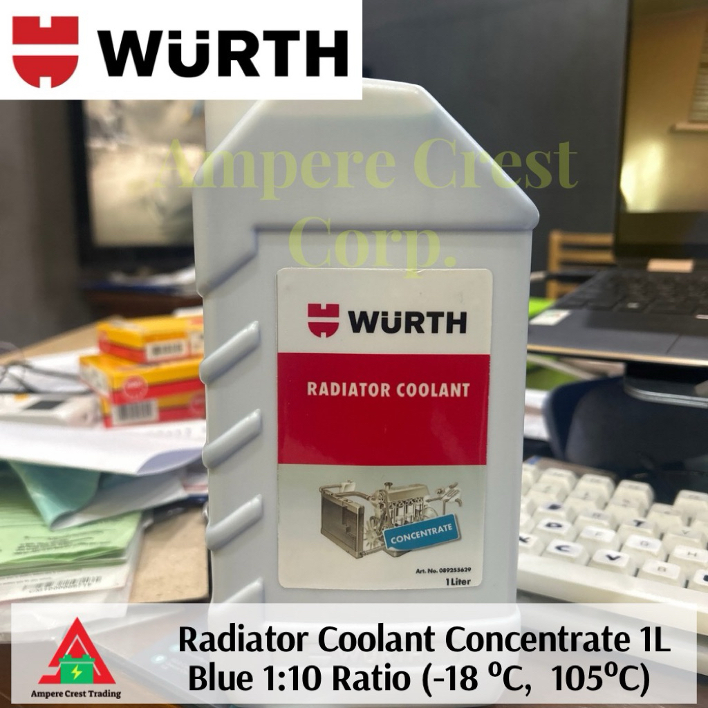 Wurth Radiator Coolant Concentrated 1L 1:10 Ratio | Shopee Philippines