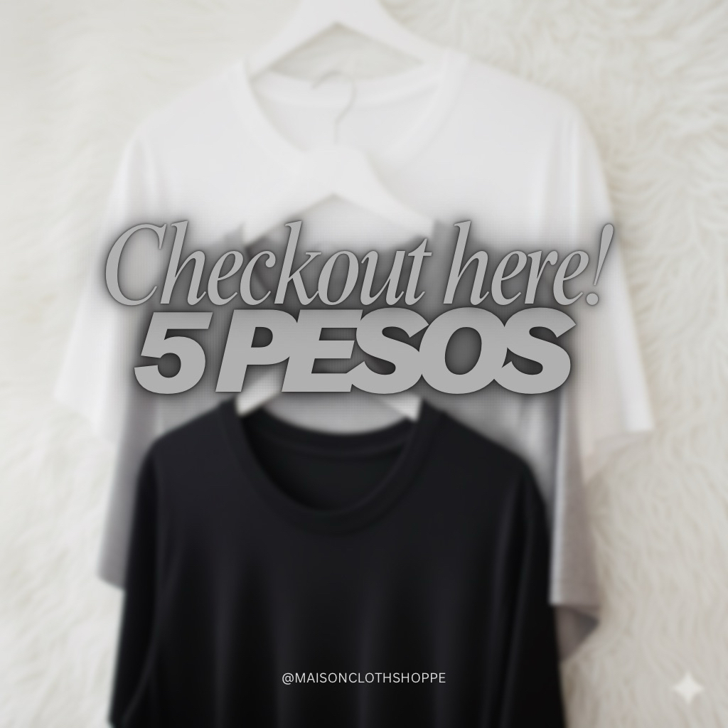 5 PESOS BRANDED MEN AND WOMEN TSHIRT | Shopee Philippines