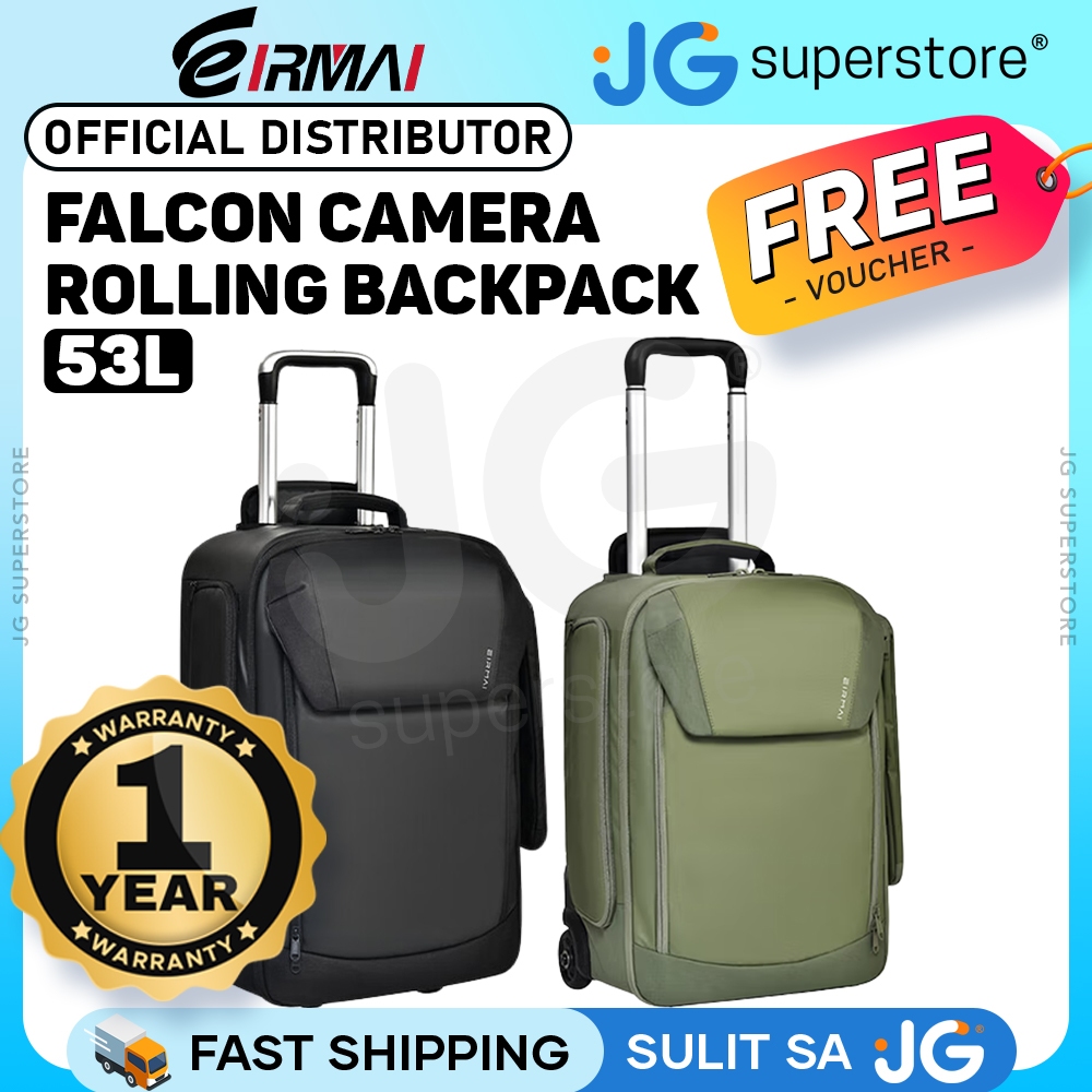 Eirmai 44L / 53L Falcon Rolling Backpack for Camera, 16" Laptop ...