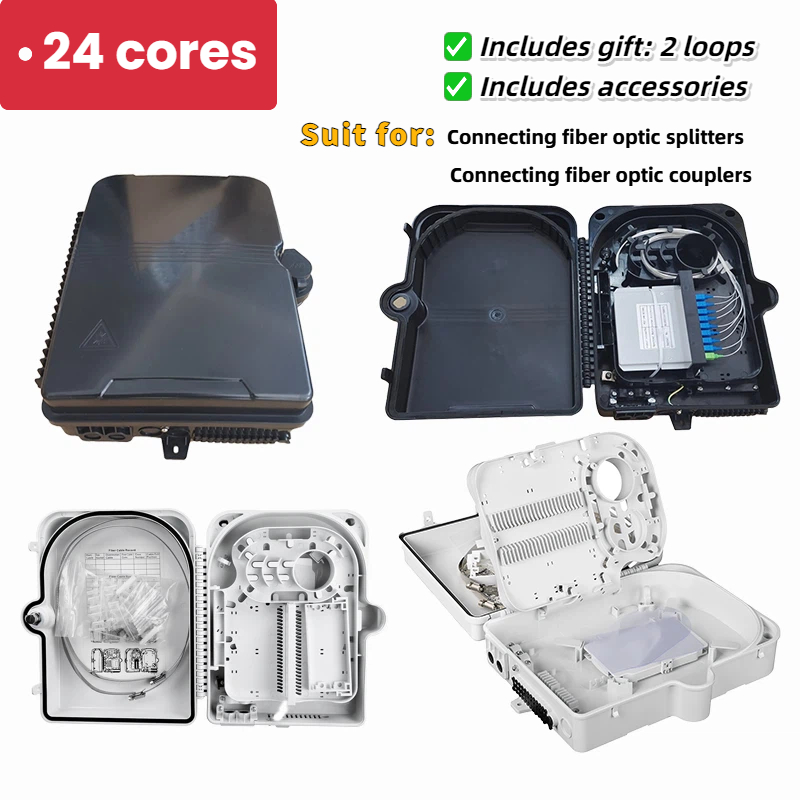 24 core Fiber Optic splitter box outdoor waterproof FTTH Nap box ...
