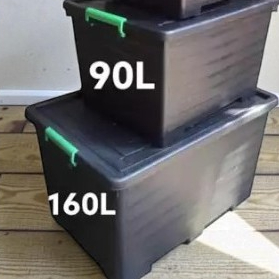STORAGE BOX 160L & 90L PEARLWAVE HEAVY DUTY STORAGE BOX (#056 & #057 ...