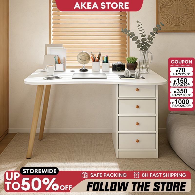 【Quality Upgrade】Study Table With Drawer Office Table Computer Table ...