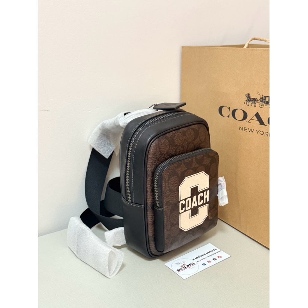 COACH RACER LOGO SLING PACK | Shopee Philippines
