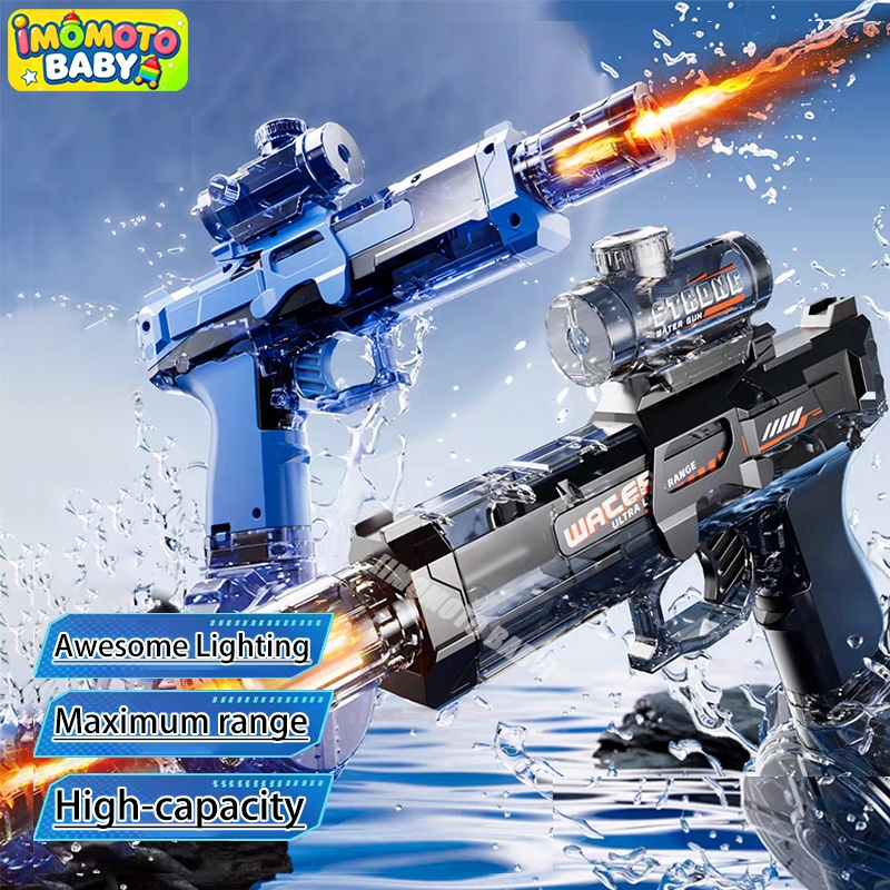 【ITB MARS】Icerat Electric Water Gun Toy Rechargeable Firelight Effect ...