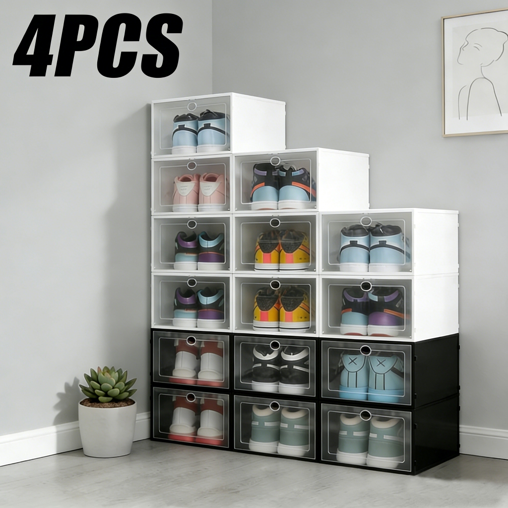Candy Color Shoe Box Large Size Foldable Shoe Rack Storage Organizer ...