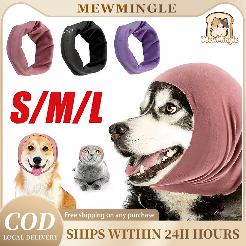 Mew Calm Cat Dog Earmuffs Noise Reduction Pet Hood Beauty Bath Dry ...