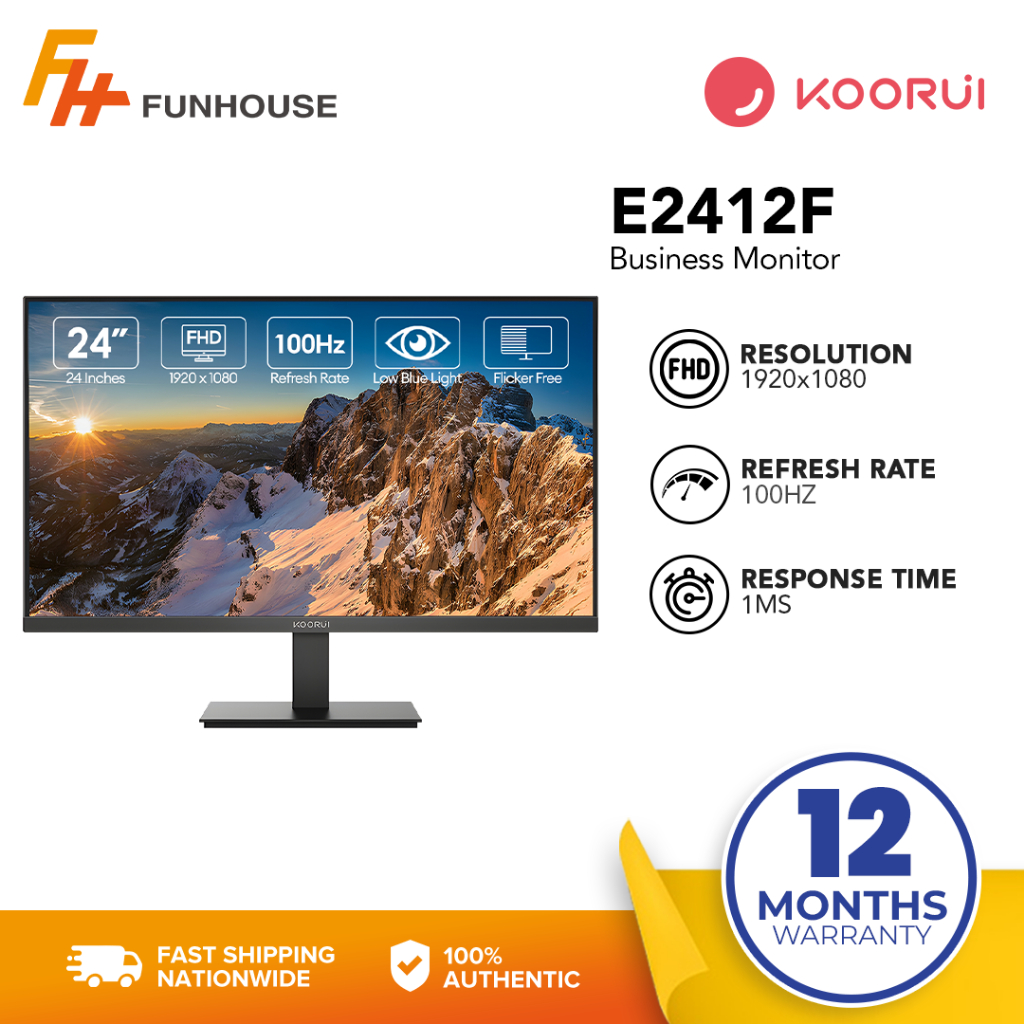 Funhouse |KOORUI E2412F (Powered By Hkc) Monitor 23.8 Inch Office ...