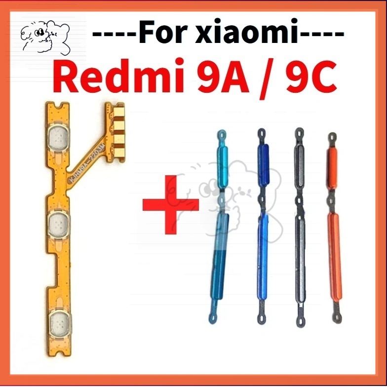 Power on off switch volume button flex for Xiaomi Redmi 9A 9C Power ...