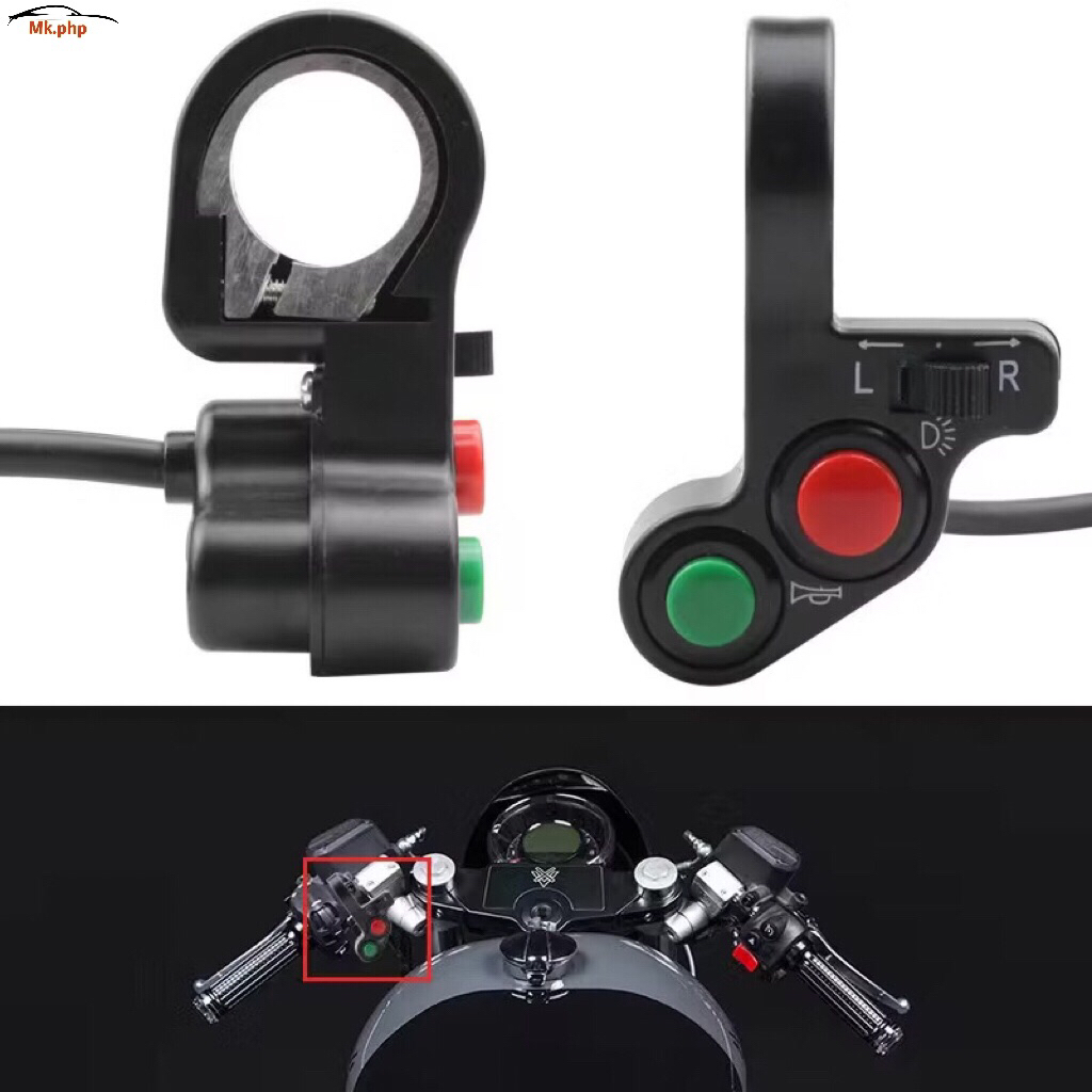 Motorcycle Handlebar Switch Engine Electric Start Horn Light Push ...