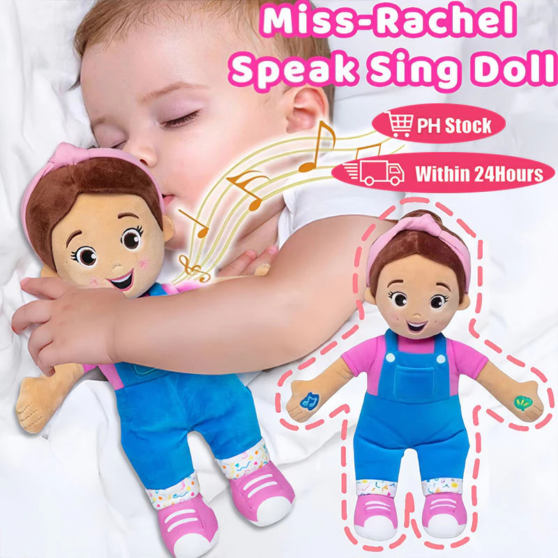 30cm Ms Rachel Plush Doll Speak Sing Toy Baby Music Educational Toys ...
