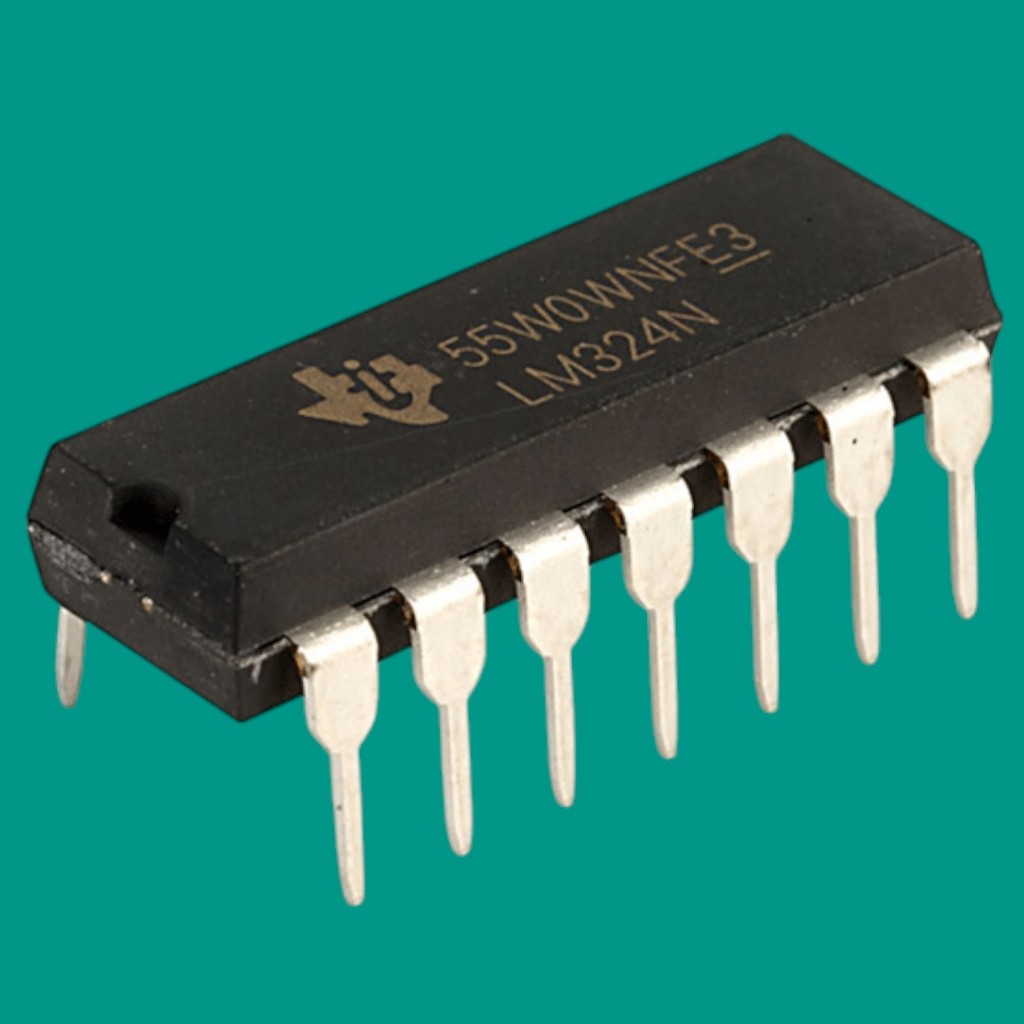 LM324N Quad Operational Amplifier IC DIP-14 Low Power Op-Amp (Per Piece ...