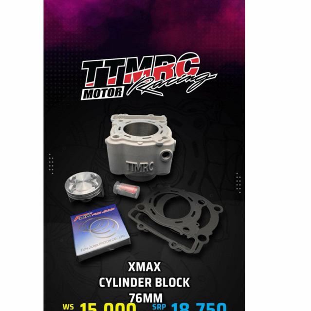 TTMRC CYLINDER BLOCK XMAX 76mm | Shopee Philippines