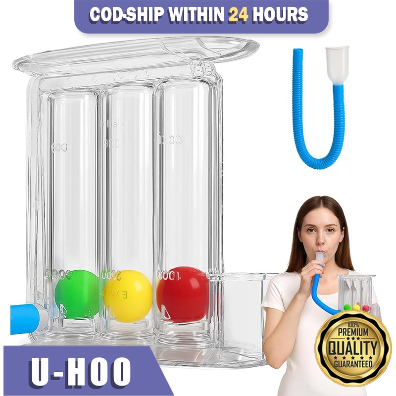 3 Balls Spirometer Respiratory Lung Exerciser Incentive Spirometry ...