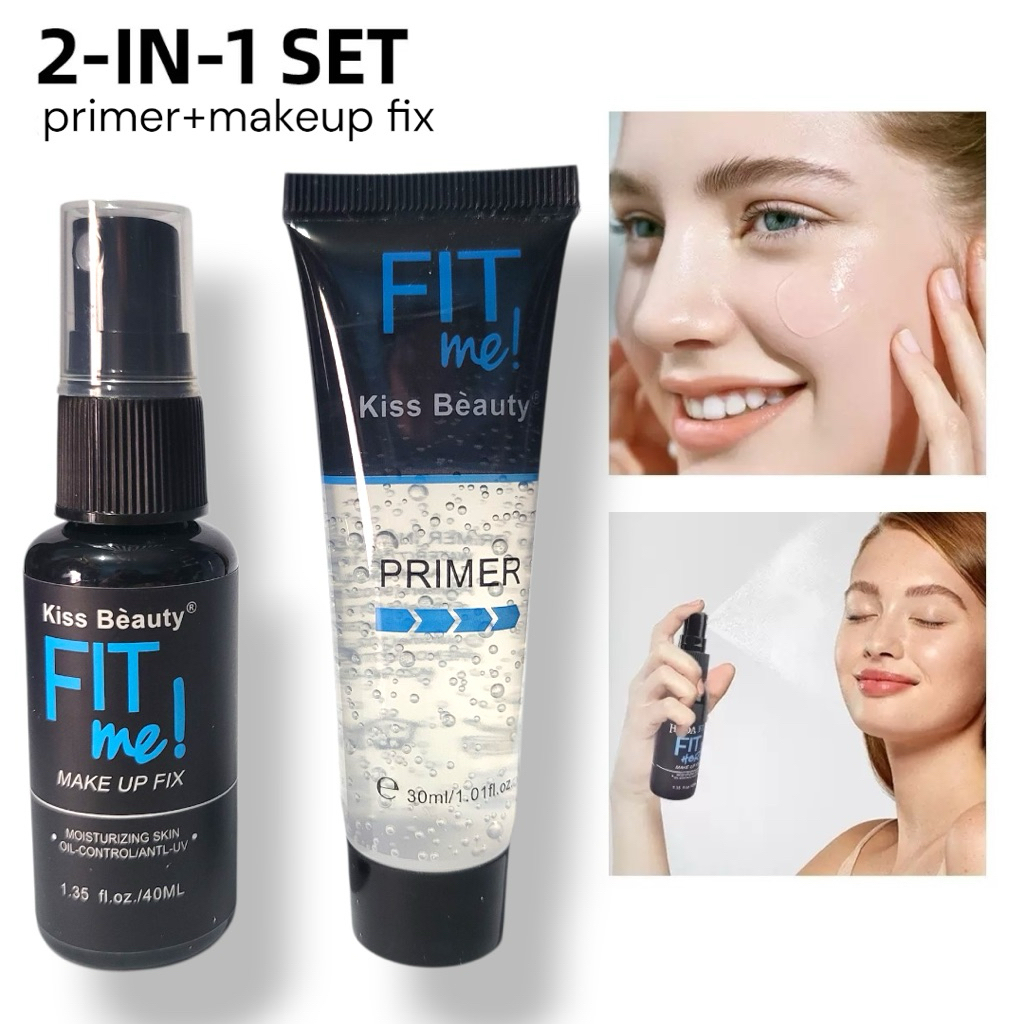 LJCOSMETICSHOP NEW FIT me 2in1 primer & make up fix moisturizing skin ...