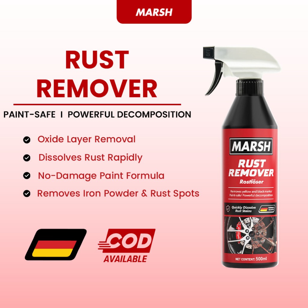 Marsh Rust Remover 500ml - Powerful Decomposition Paint-Safe Dissolves ...