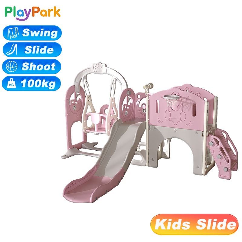 【PlayPark】Slide For Kids Playground 9 in 1 Slide Age 3+ Max 75kg Baby ...