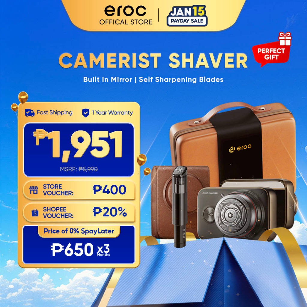 [NEW ARRIVAL] EROC Camerist Shaver Gift Set Portable Mini Trendy Shaver ...