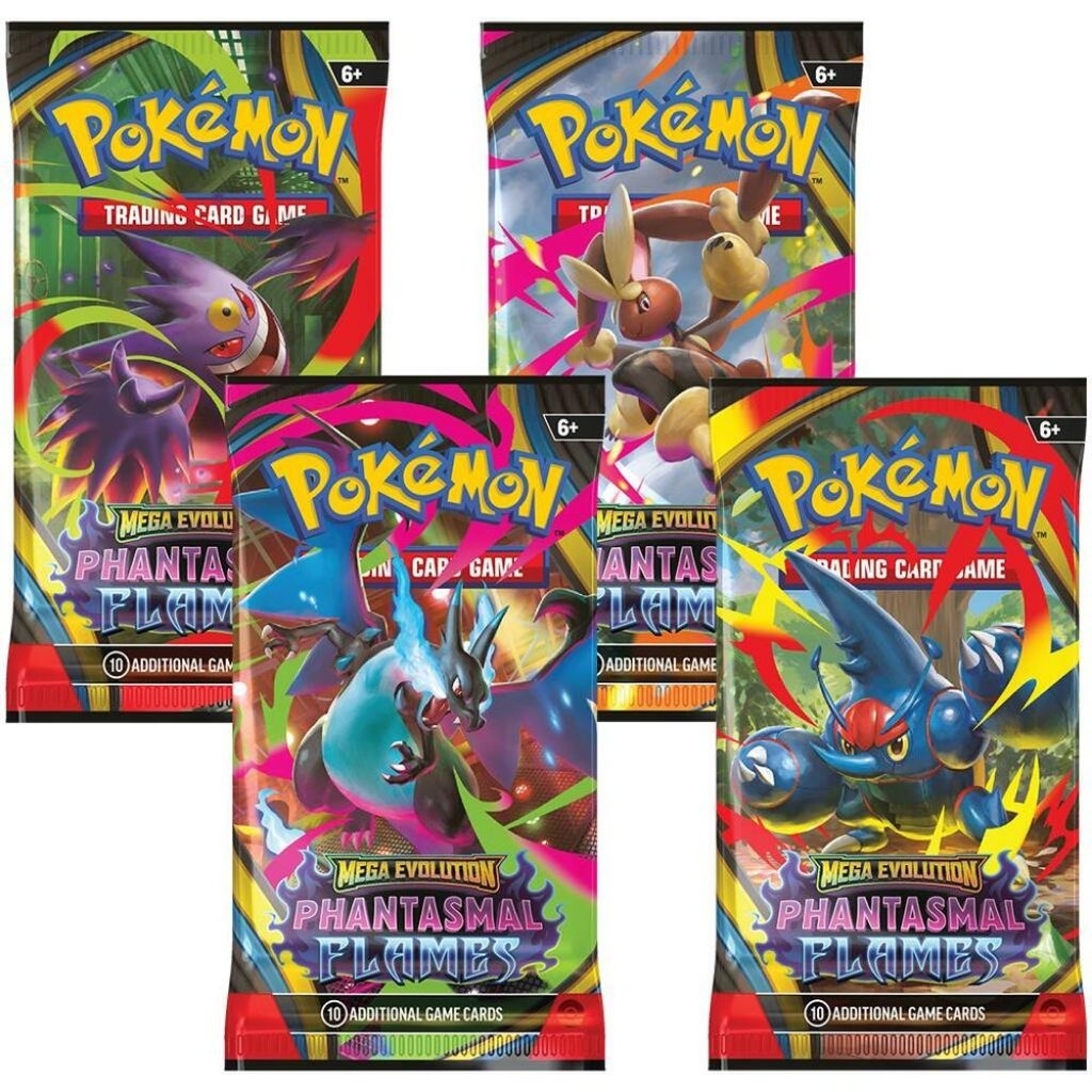 Pokemon TCG: ME02 Phantasmal Flames Booster Packs Set of 4 | Shopee ...