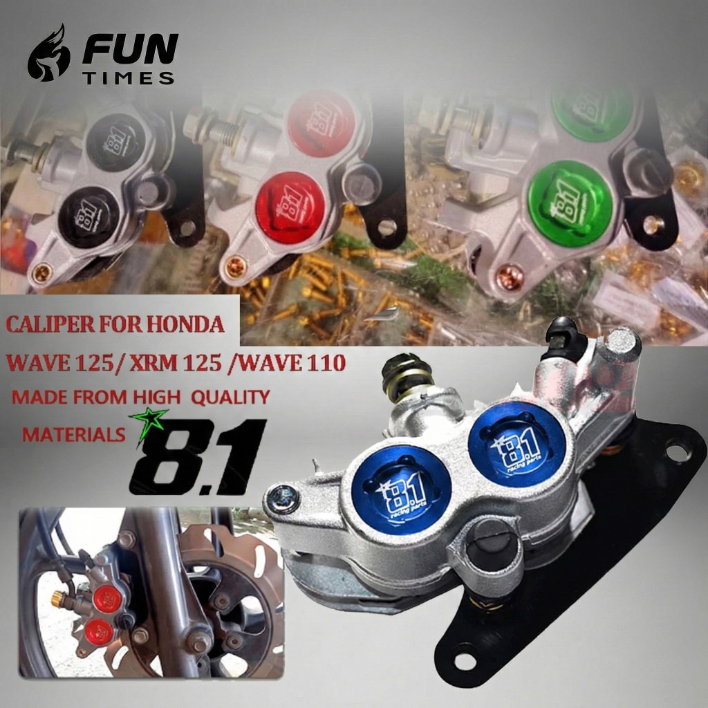Funtimes 8.1 FORMULA 2 Chips Brake Caliper FOR WAVE125/Wave 100/ XRM110 ...