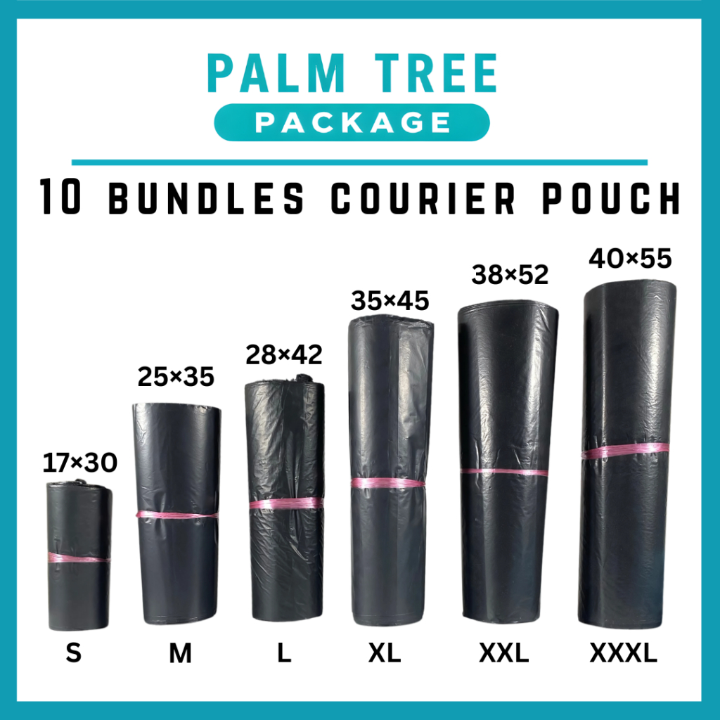 [COURIER POUCH] 10Bundles Black Courier Plain Shipping Pouch ...