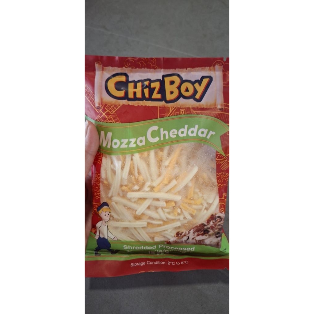 Chiz Boy Shredded Processed Mozzarella And Cheddar Cheese 150g | Shopee ...