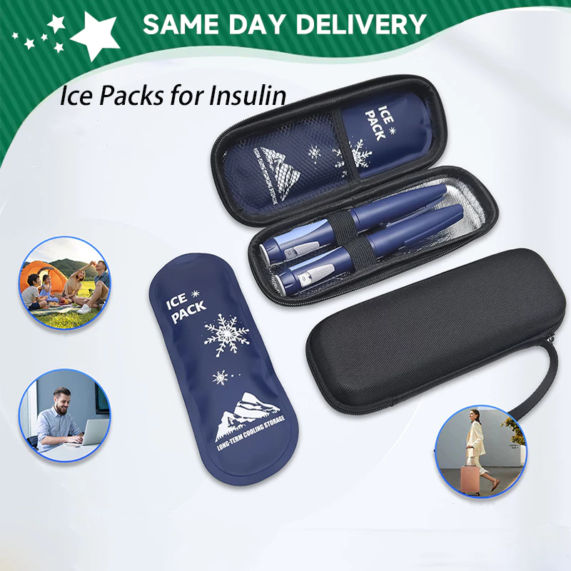 One set of insulin cold storage goes out, with two ice bags EVA ...
