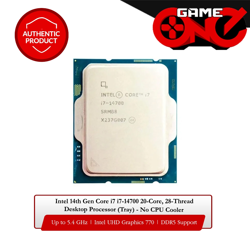 Intel 14th Gen Core i7-14700 20-Core, 28-Thread Desktop Processor (Tray ...