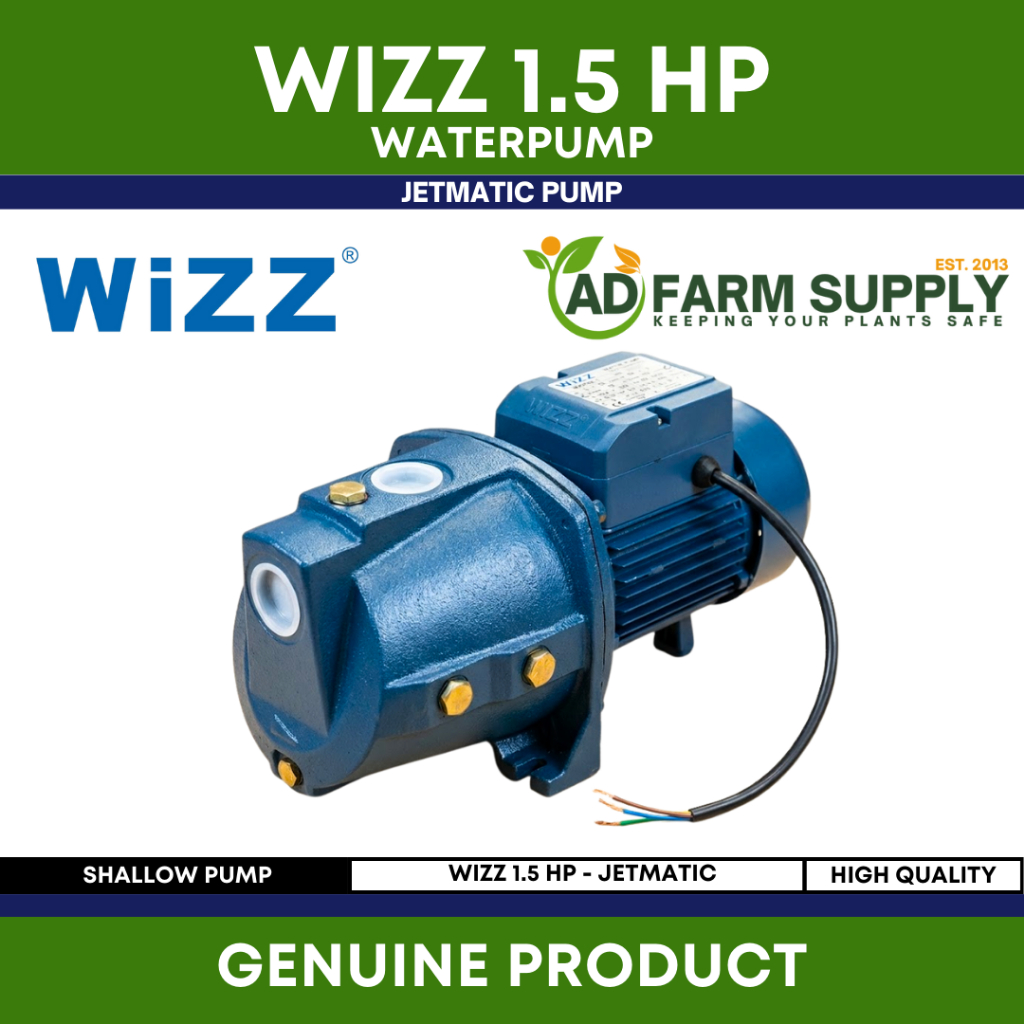 Wizz 1.5 HP Water Pump Jetmatic (Shallow Well) – Heavy Duty High Volume ...