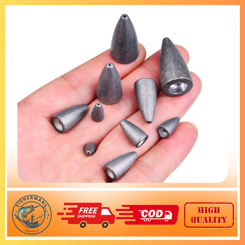 Bullet Shaped Lead Weights 2g 3.5g 5g 7g 10g 14g 20g 30g Lead Fishing ...