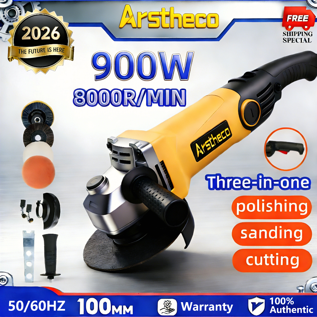 900WPowerful Industrial Angle Grinder Heavy Duty Electri Power Tool ...