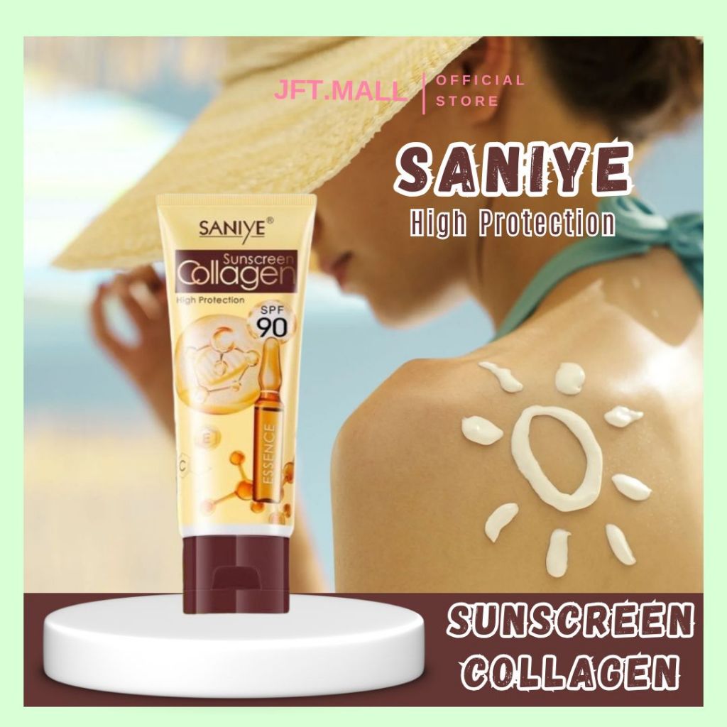 SANIYE Collagen Sunscreen SPF 90 Long Lasting Powerful High Protection ...
