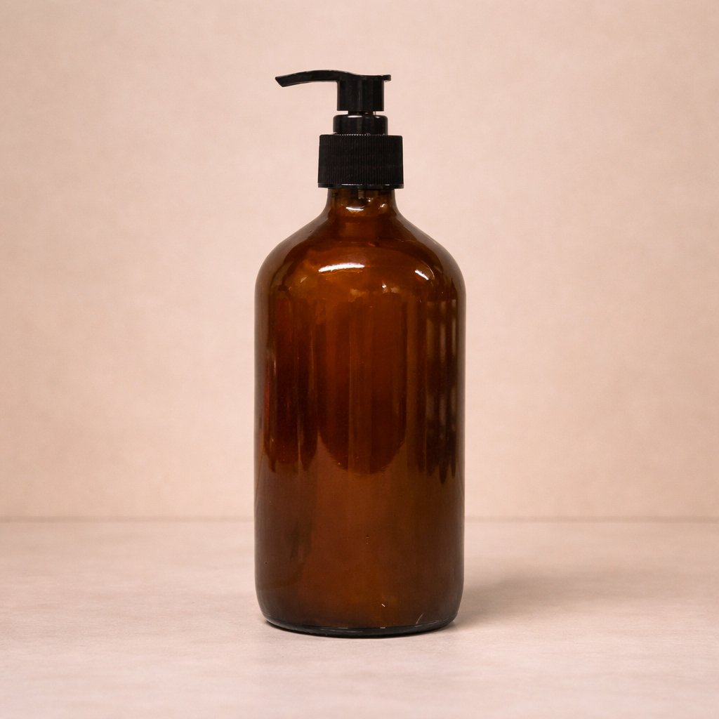 SAMTING PH Amber Glass Bottle with black pump dispenser | Shopee ...