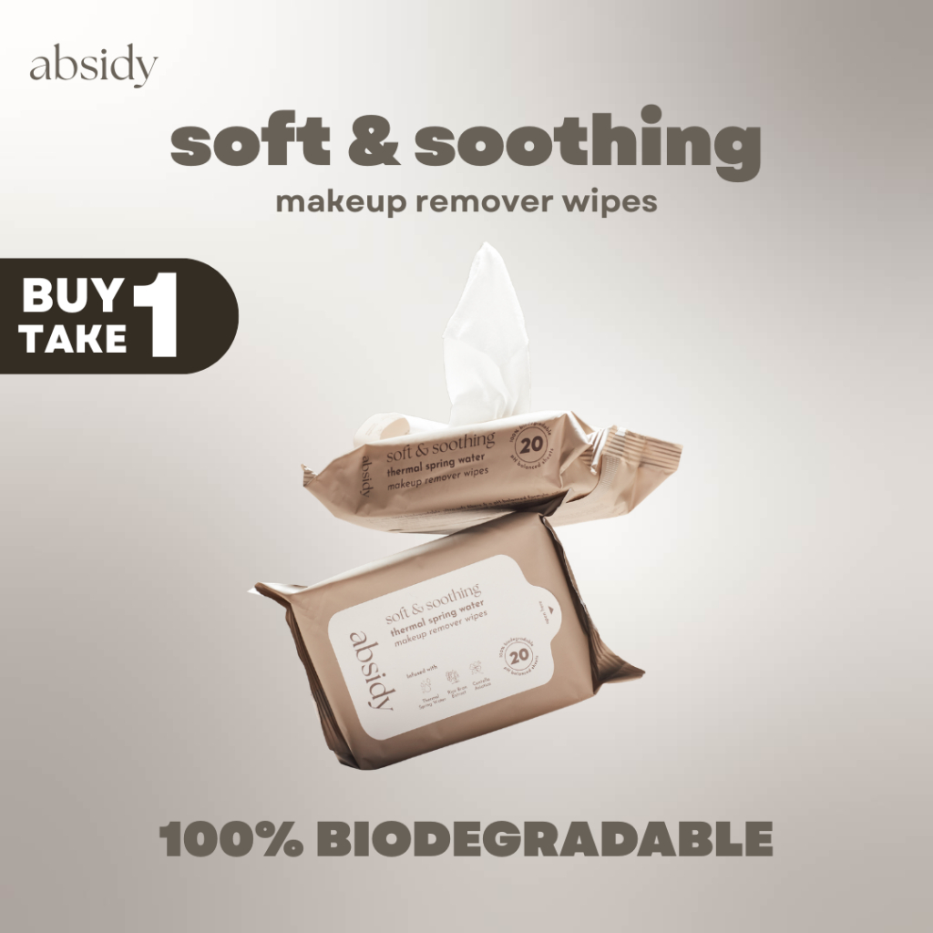 [B1T1] Absidy Soft & Soothing Thermal Spring Water Makeup Remover Wipes ...