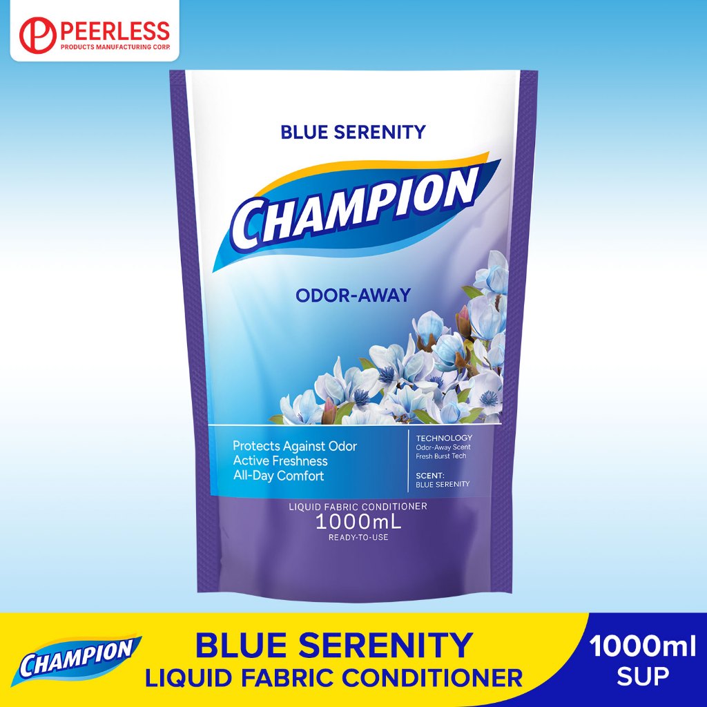 Champion Liquid Fabric Conditioner Odor-Away 1L SUP | Shopee Philippines