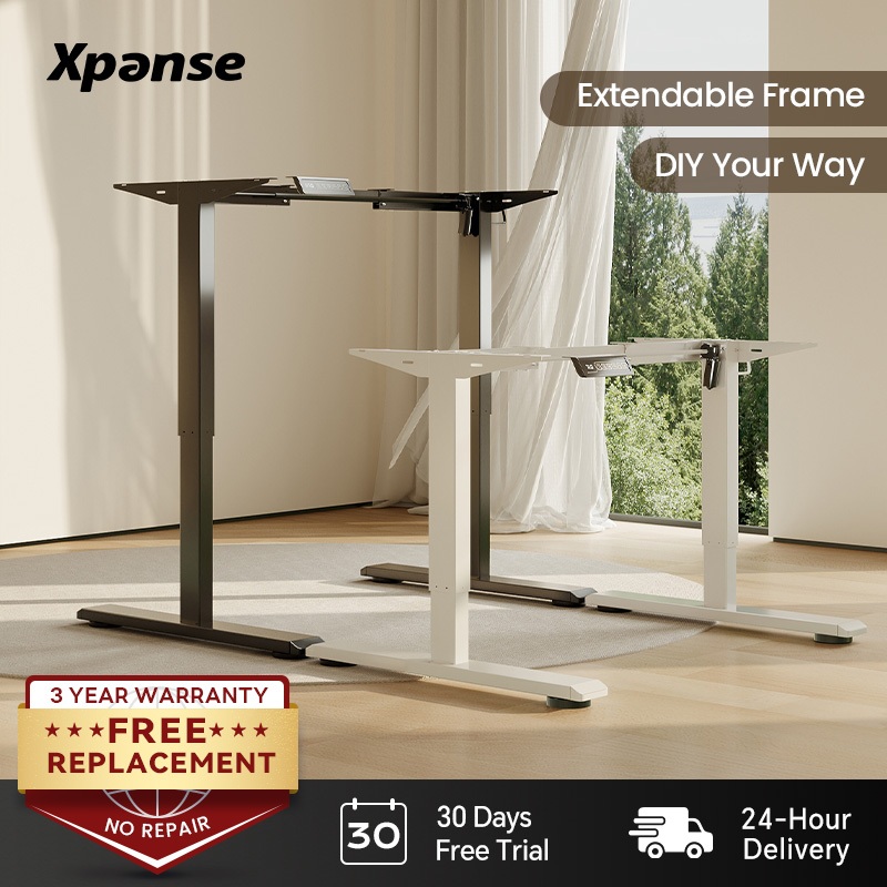 XPANSE Table Frame/Liftable Desk Leg Height & Length Adjustable Fit ...