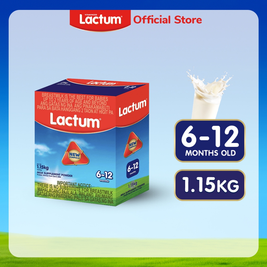 Lactum for 6-12 Months Old Milk Supplement Powder 1.15kg | Shopee ...