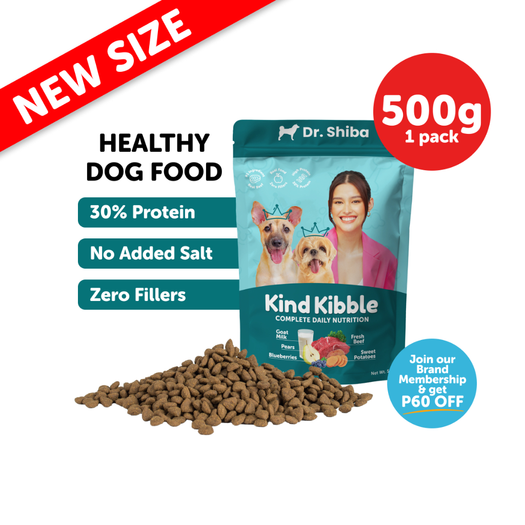 Dr. Shiba's Kind Kibble (500g-1.5kg) - High Protein Adult Dog Food- No ...