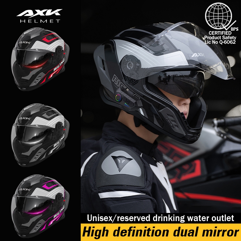AXK 905 Full Face Helmet Anti-Fall Sun Protection 54-62cm With ICC ...
